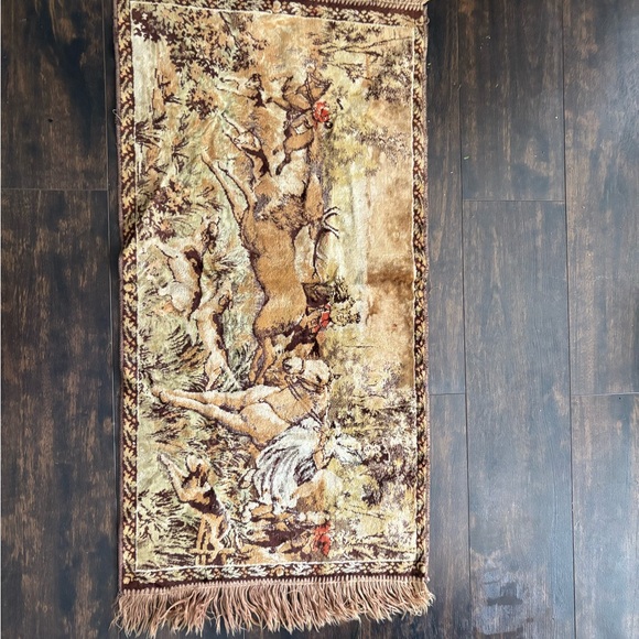 Wall Decor | Vintage Brown And Tan Tapestry Rug | Poshmark